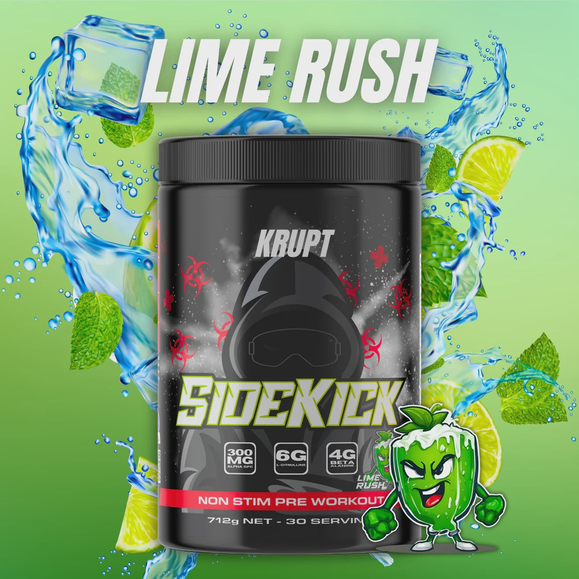 KRUPT Sidekick Non-Stimulant Pre-Workout – Hyper Health Sports Nutrition