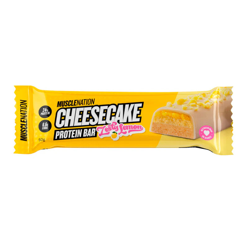 Muscle Nation Cheesecake Protein Bar – Hyper Health Sports Nutrition